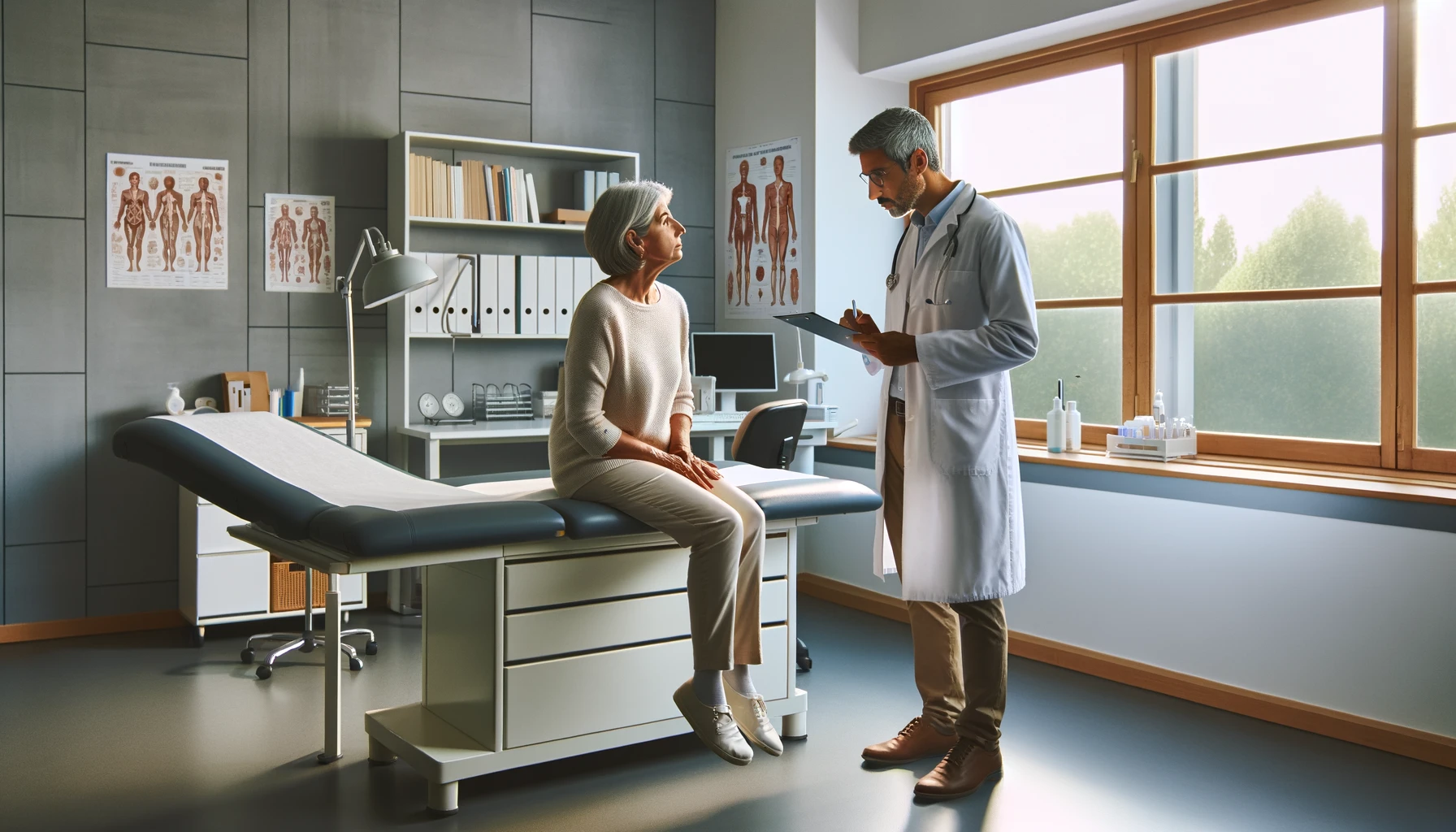 conversation between doctor and patient in french - with audio